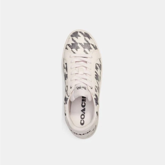 Coach | Shoes | Coach Clip Low Top Sneaker With Houndstooth Print ...